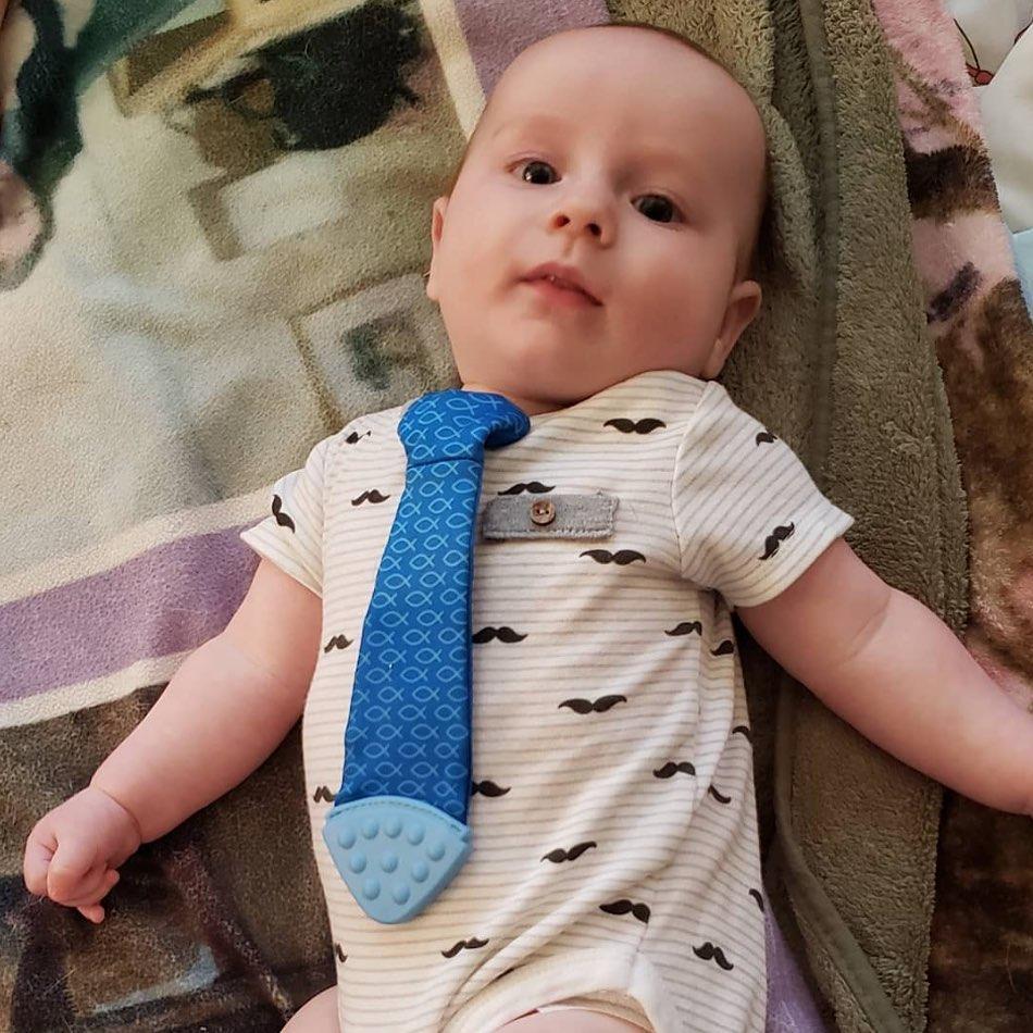 Baby Teething Tie - Fish Pattern – Tasty Tie